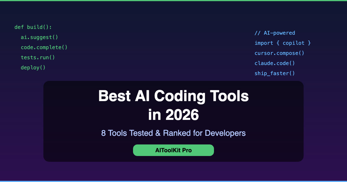 Best AI Coding Tools in 2026: Write Better Code, Ship Faster, and Level ...